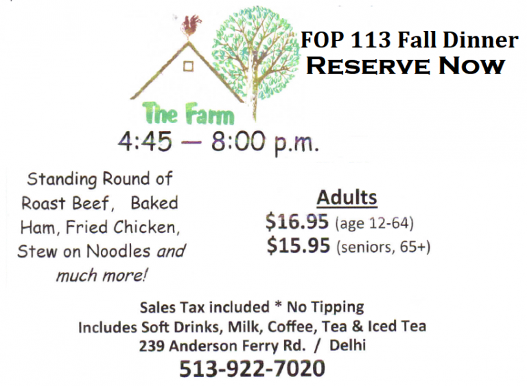 FOP Fall Dinner at The Farm on Saturday, October 19Fraternal Order of ...